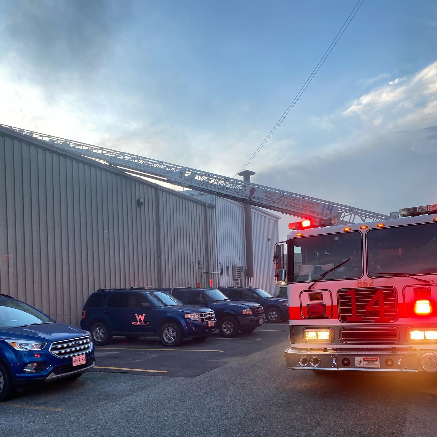 Truck Runs 2nd Alarm Warehouse Fire - Berwyn Heights Volunteer Fire ...